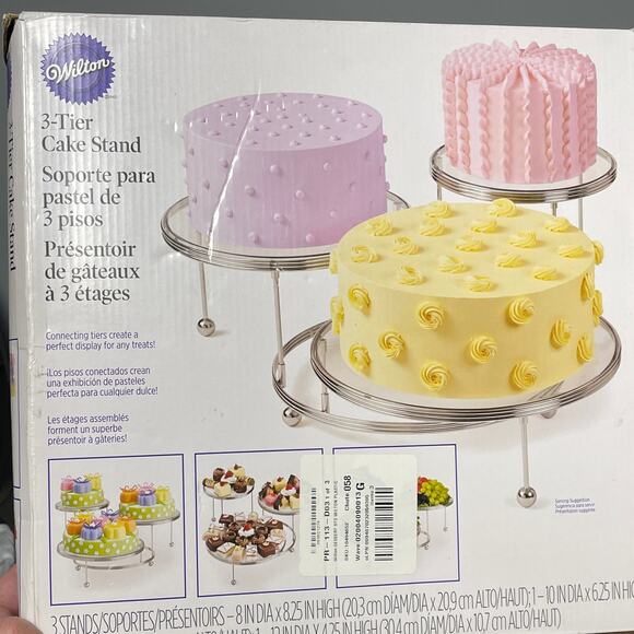 Wilton | Kitchen | Wilton 3 Tier Cake Dessert Stand Set Display W ...
